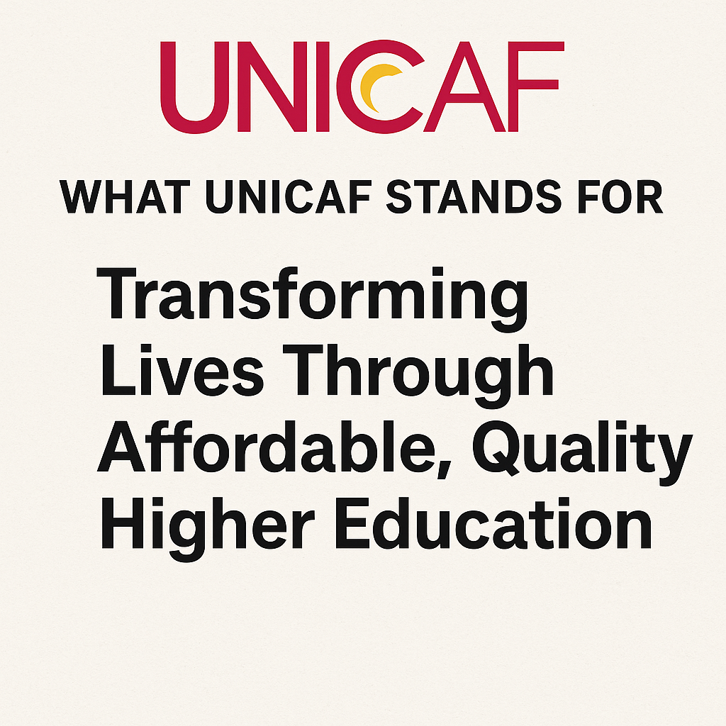 What Unicaf Stands For: Transforming Lives Through Affordable, Quality ...