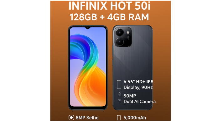 Infinix Hot 50i (128GB + 4GB RAM): Style Meets Power on a Budget ...